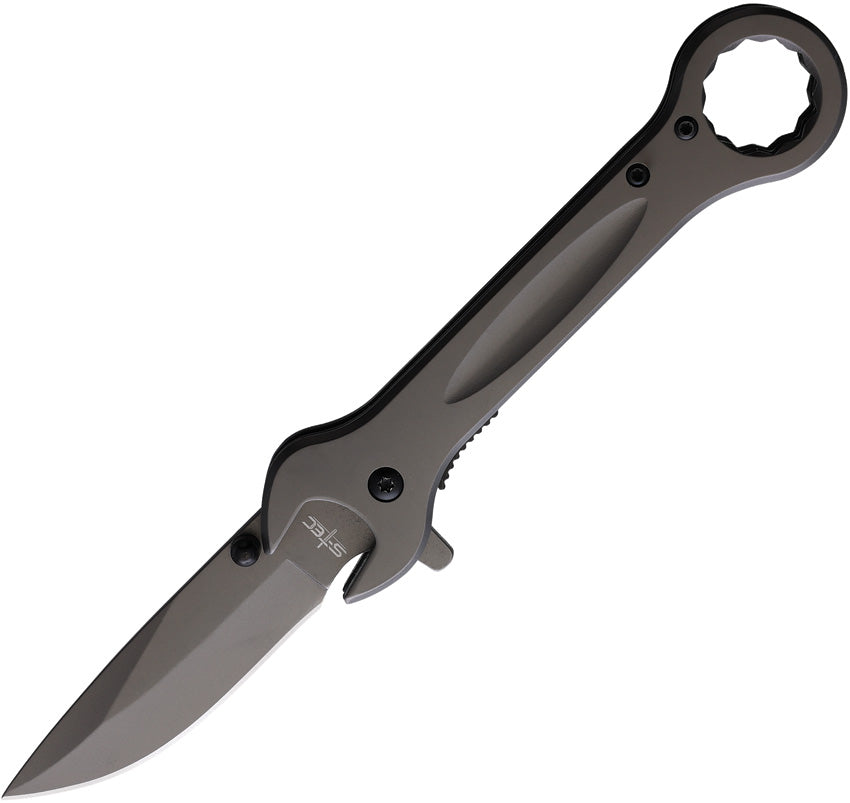 S-TEC Wrench Linerlock A/O Stainless Drop Point Folding Pocket Knife T – Atlantic Knife Company