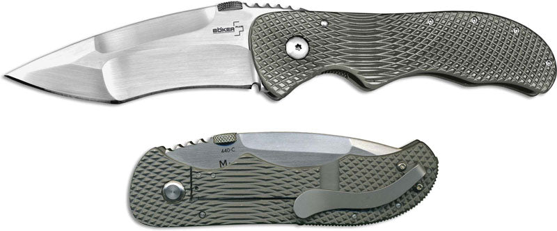 Boker Plus Sal Manaro Framelock Tanto Blade Titanium Folding Knife - P – Atlantic Knife Company