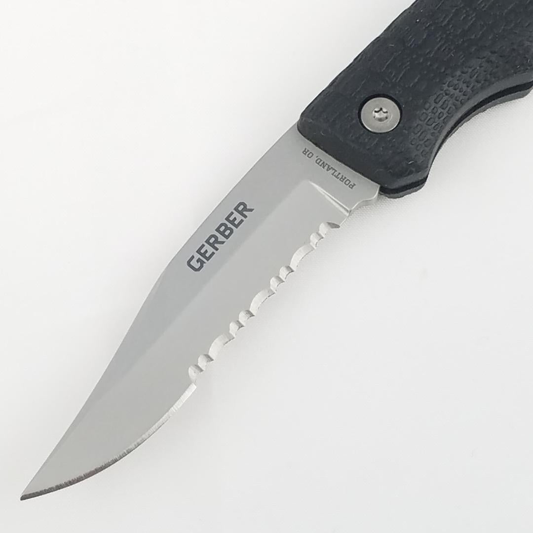 Gerber Gatormate Lockback Partially Serrated Folding Knife USA Made + – Atlantic Knife Company