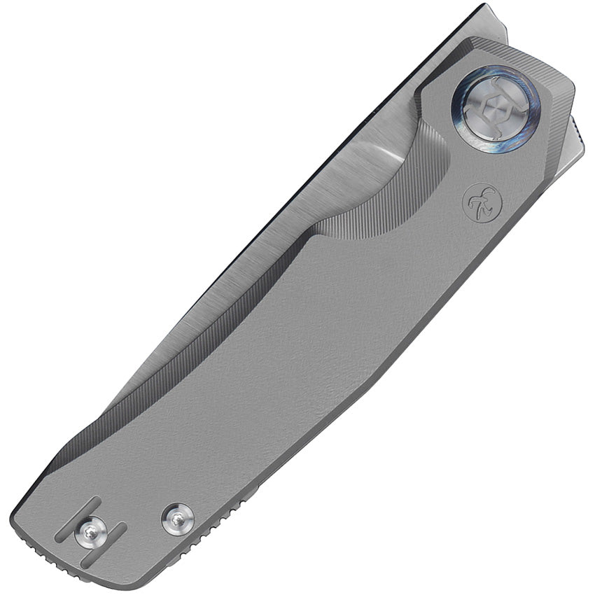 Kunwu Knives Tao Compact Framelock Titanium Folding Elmax Pocket Knife