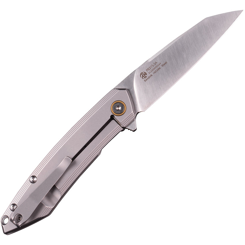 RUIKE P831 Framelock Gray Stainless Folding 14C28N Steel Pocket Knife – Atlantic Knife Company