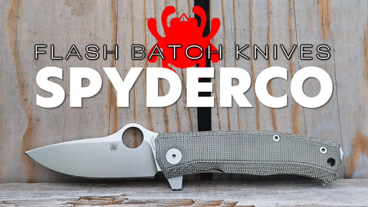 New Knives Unleashed: Rare Flash Batch Spyderco Knife | Atlantic Knife ...