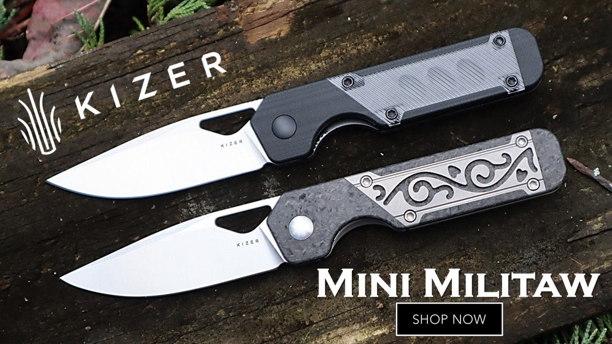 Kizer Cutlery Mini Militaw Blog Review by Jacrispy – Atlantic Knife Company