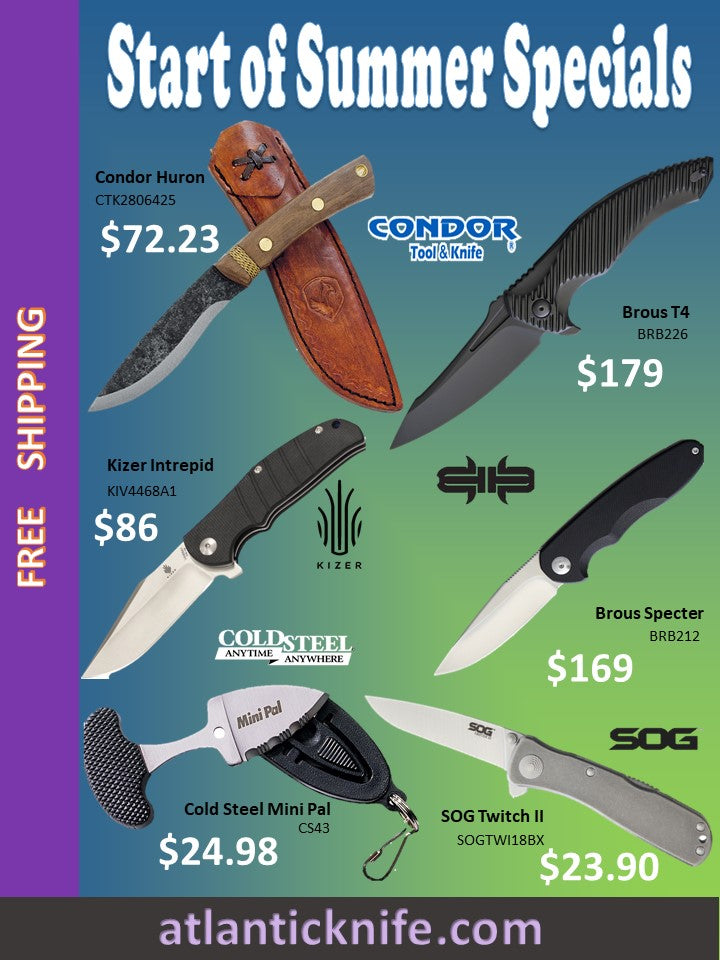Summer Package Flyer – Atlantic Knife Company