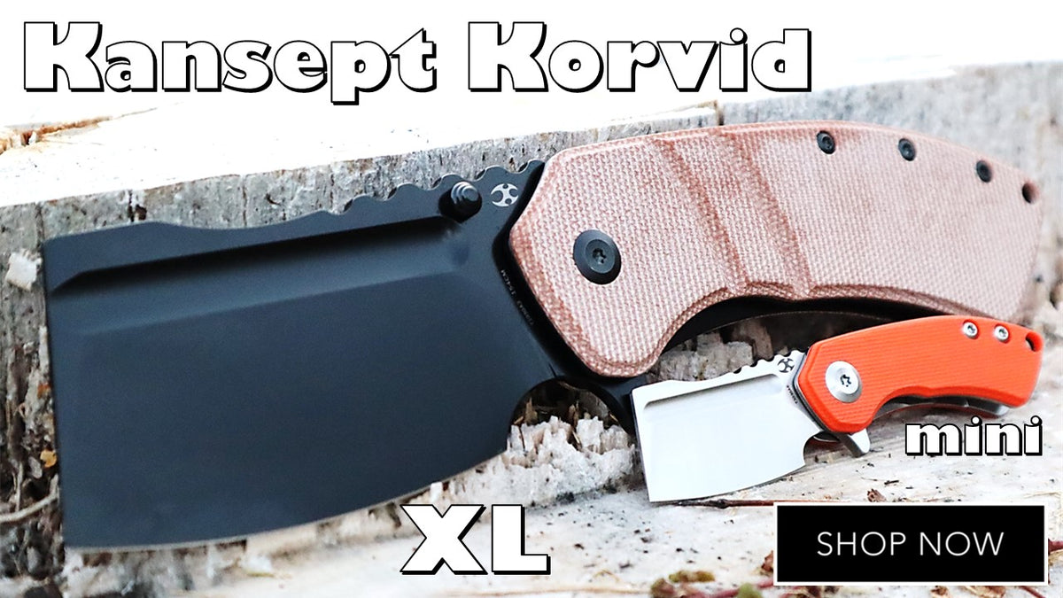 Kansept Korvid Series Knives | 154cm XL & Mini | Atlantic Knife ...