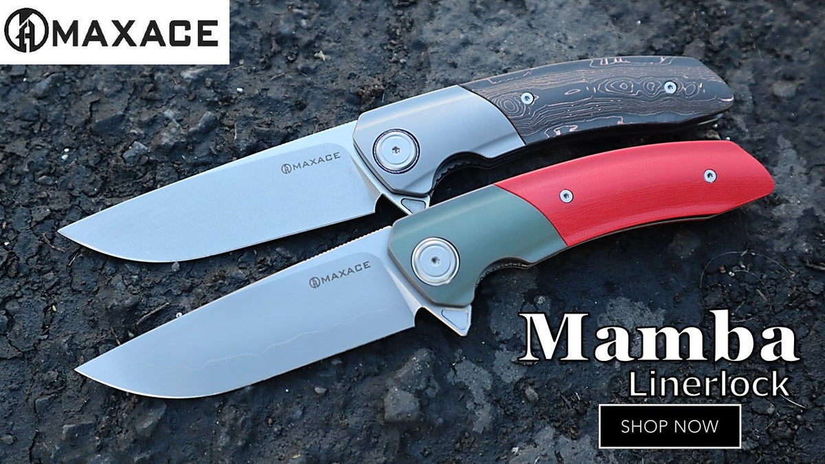 Maxace Mamba S90V Folding Knife | Shop Atlantic Knife – Atlantic Knife ...