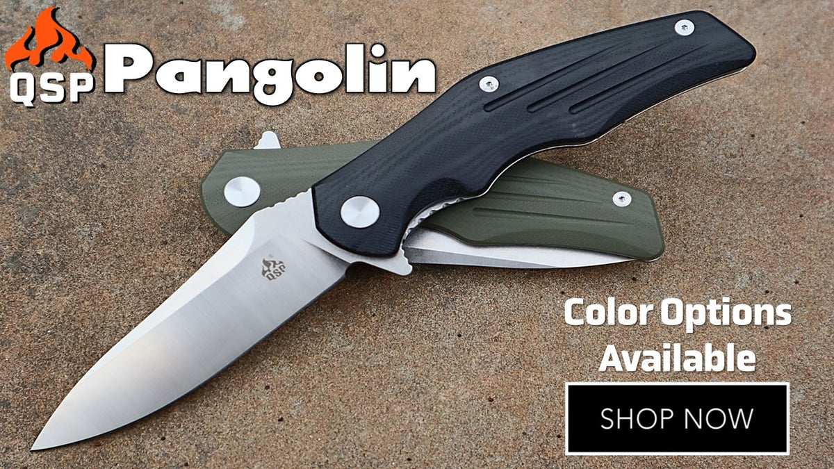 QSP Pangolin | Folding D2 Knife | Atlantic Knife – Atlantic Knife Company