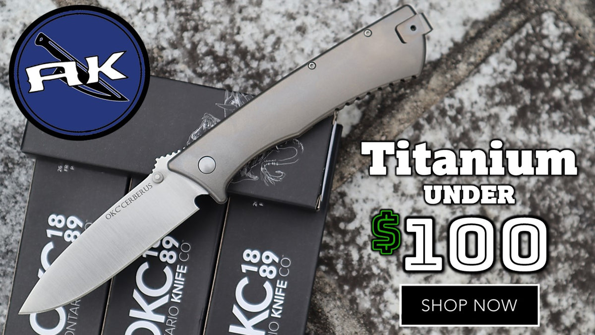 Titanium Knives Under $100 | Atlantic Knife – Atlantic Knife Company