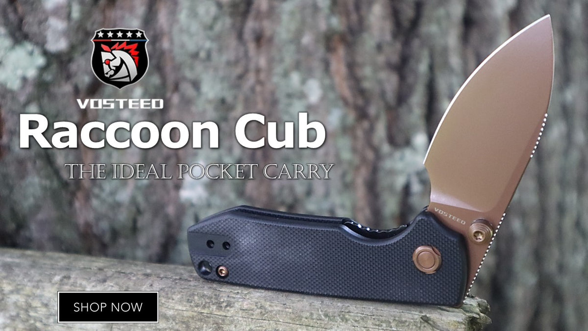 Vosteed Raccoon Cub: Yue designed Compact & Versatile | Shop AK Now! – Atlantic Knife Company