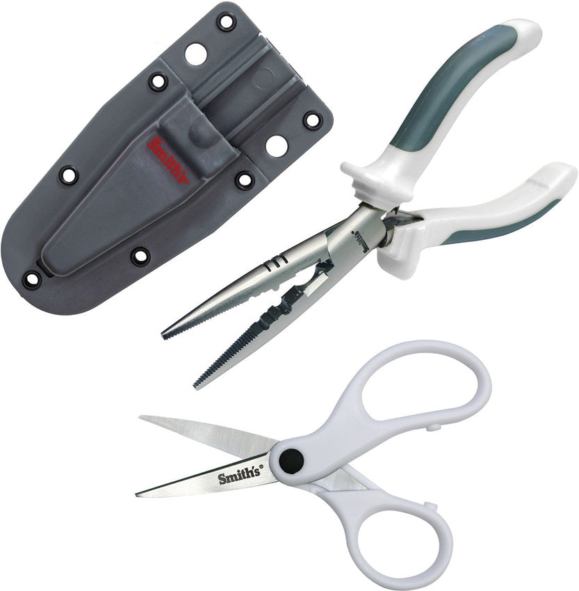 Smith's Sharpeners White & Grey 6.5" Lawaia Pliers & Scissors Combo 51 ...