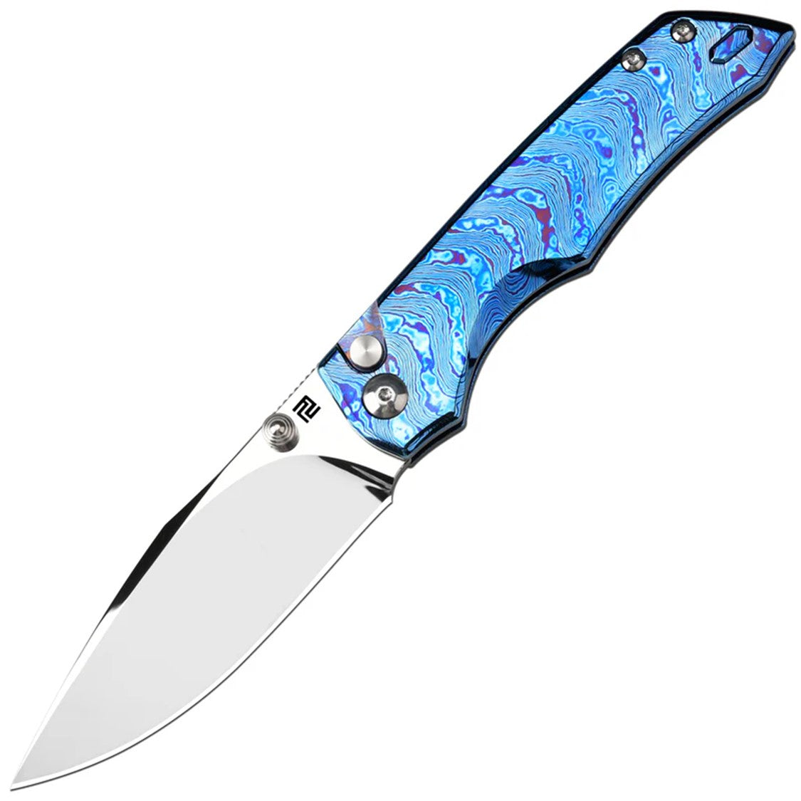 Artisan Wizard The Enchanter S90V Titanium Damascus – Atlantic Knife ...