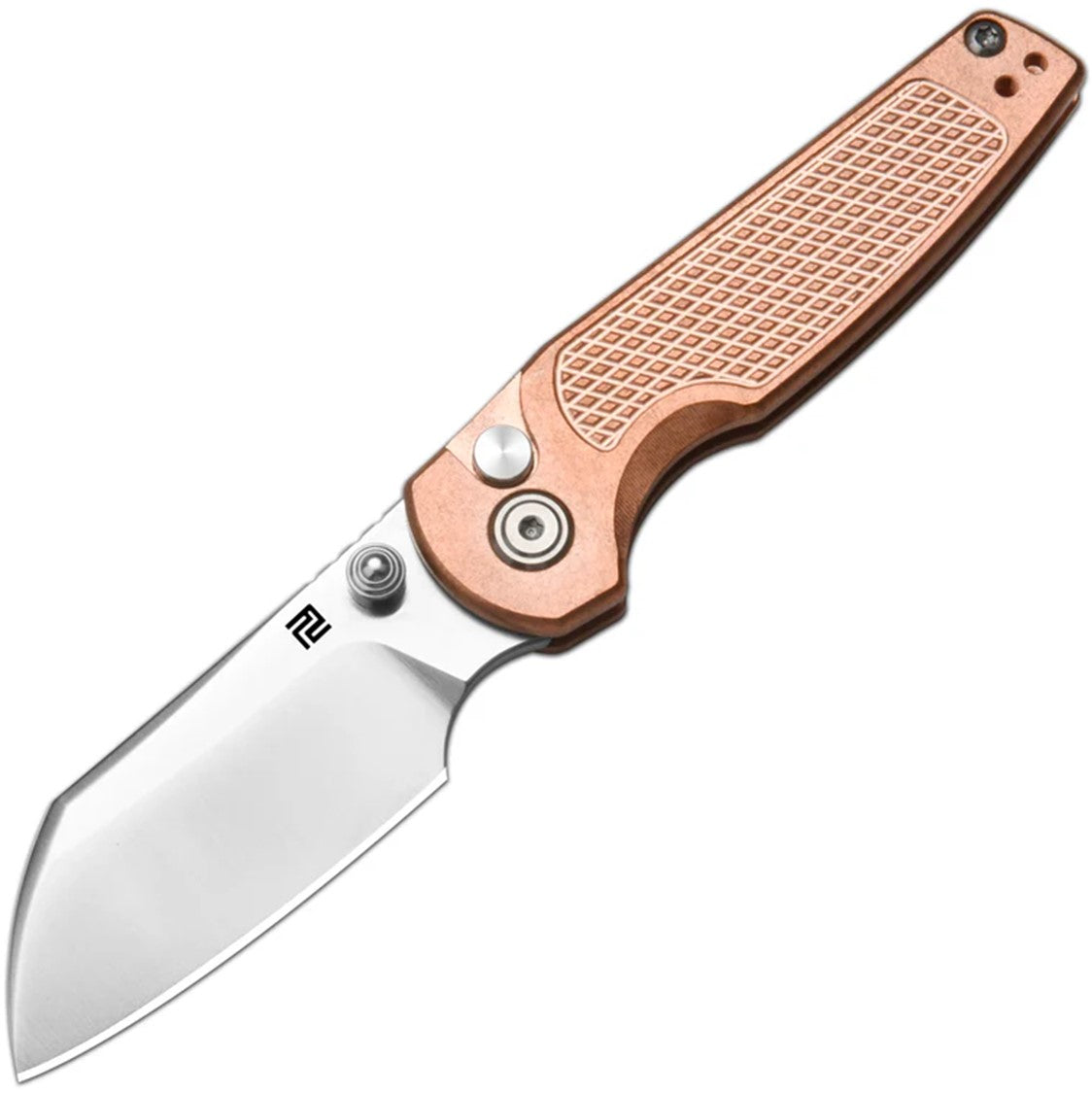 Artisan Cleo S90V Copper Folding Knife | High-Performance Folding Knife ...