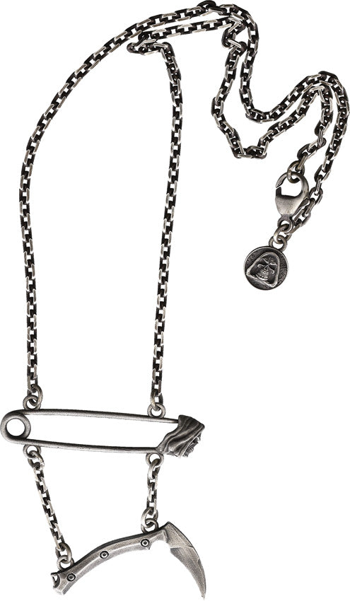 Bastinelli Creations Silver Reaper Necklace Short 18" Chain 245S ...