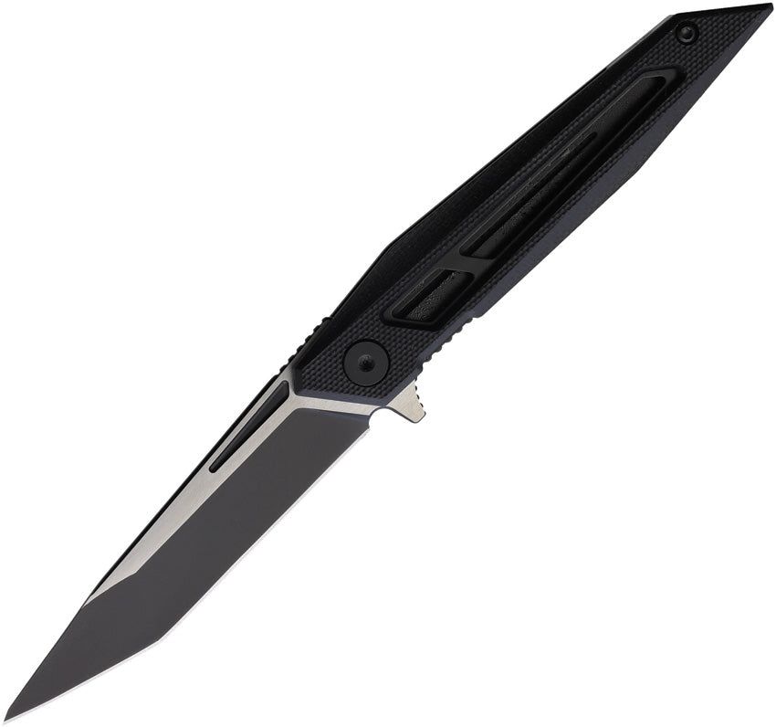 Brous Blades Gaviton Linerlock Black Folding Knife | Premium EDC ...