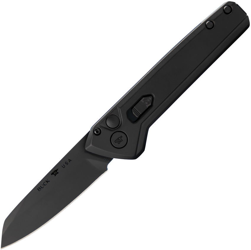 Buck Automatic Deploy Knife Button Lock Blackout Aluminum S35VN Blade ...