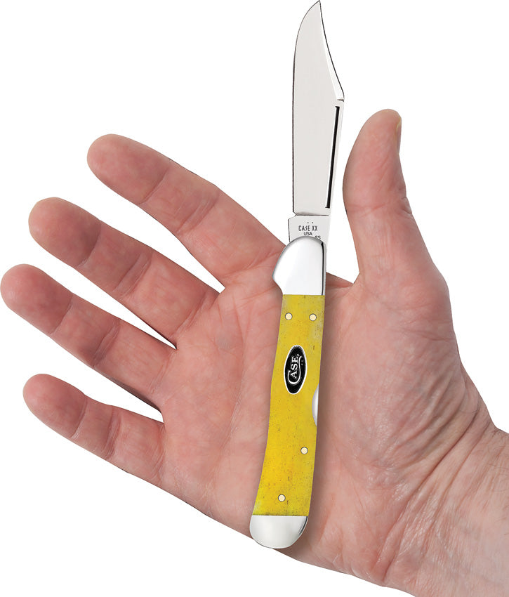 Case Cutlery Mini Copperlock Smooth Yellow | The Epitome of Pocket ...
