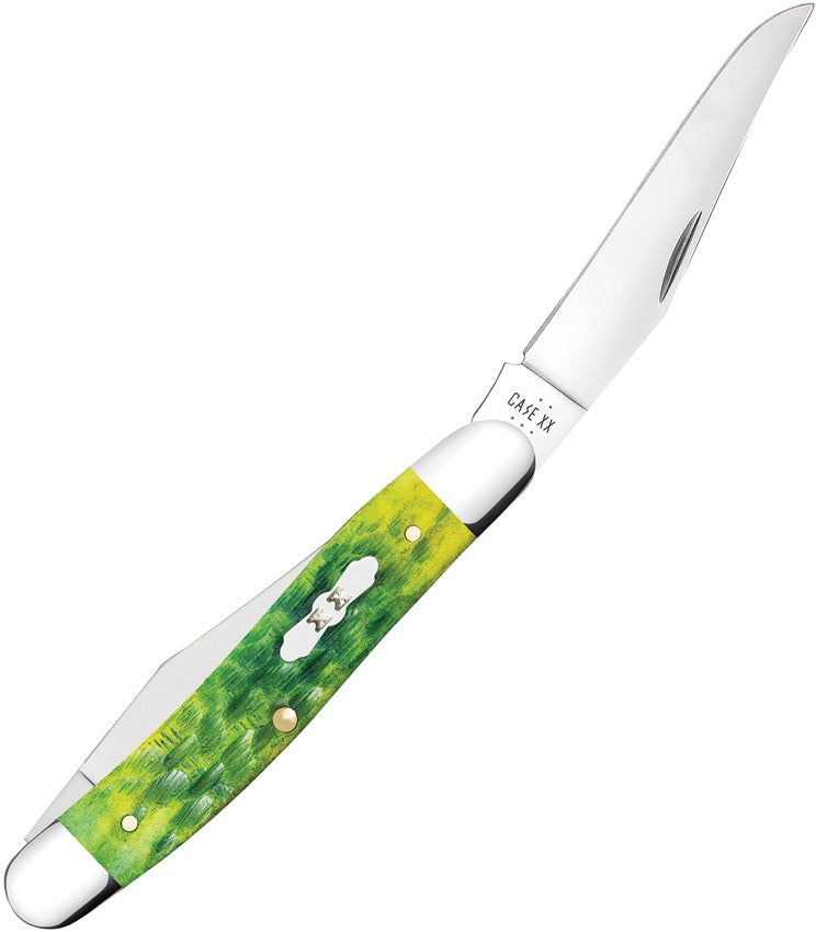 Case Green Apple Bone Muskrat Peach Seed | Epitome of Pocket Knives ...
