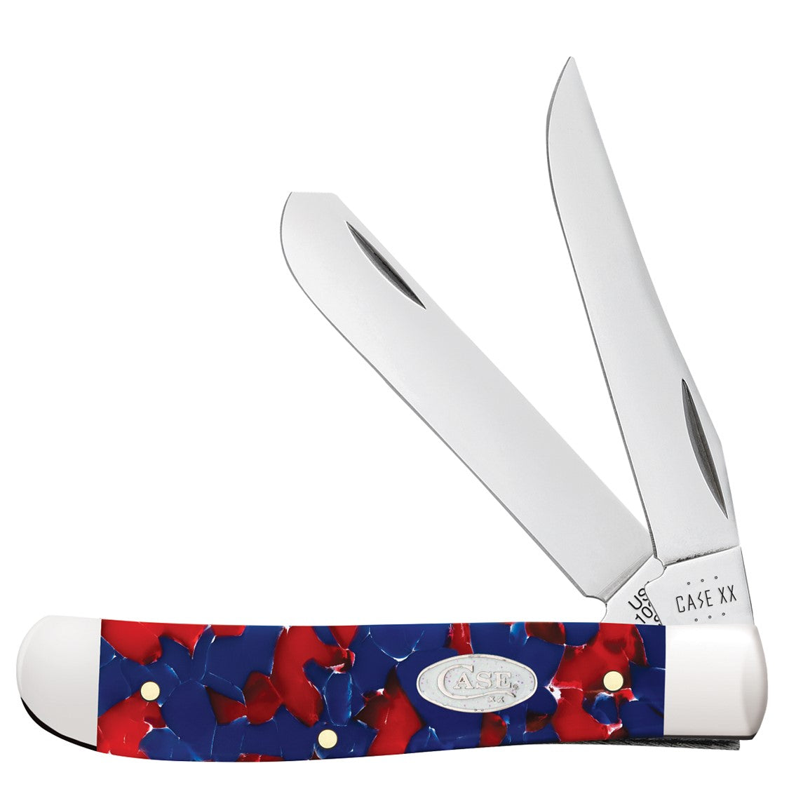Case Cutlery Mini Trapper Freedom Kirinite Folding Stainless Pocket Kn ...
