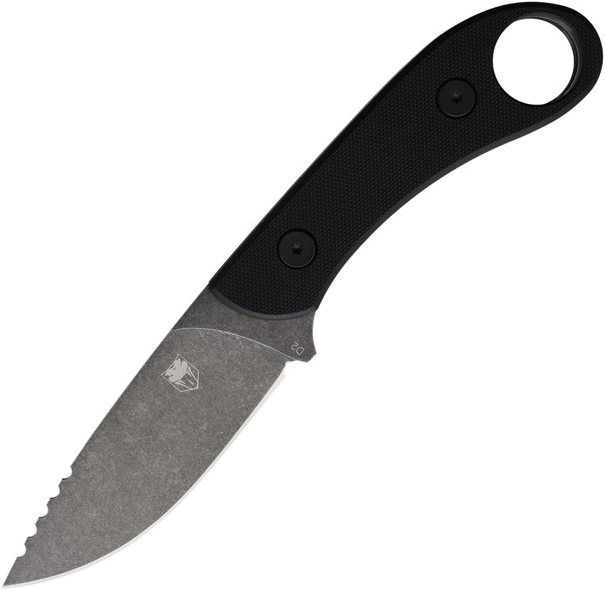 Cobratec Knives Skinner Black G10 D2 Steel Fixed Blade Knife w/ Sheath ...
