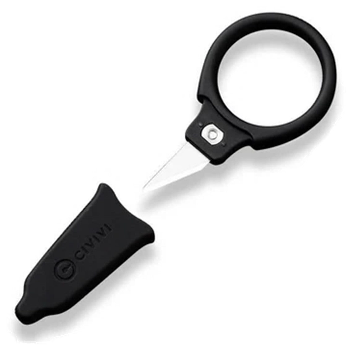 Civivi Quick Snip Black ABS 6Cr13 Fixed Blade Neck Knife w/ Sheath 220 ...