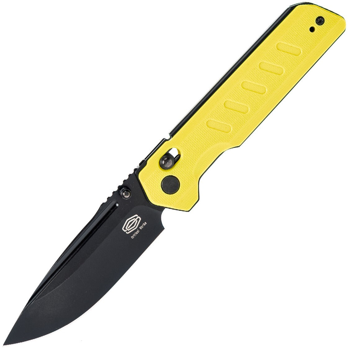 Critical Strike X504 Axis Lock Yellow G10 Folding VG-10 Pocket Knife X ...