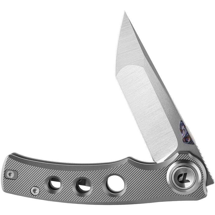 Dreamtech Button Lock Gray Titanium Folding Bohler M390 Pocket Knife K ...