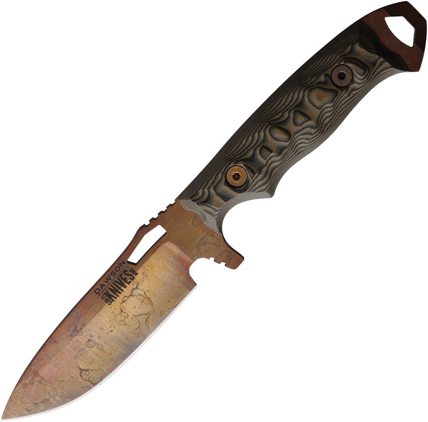 Dawson Knives Nomad Ultrex Camo Magnacut Arizona Copper Fixed Blade ...