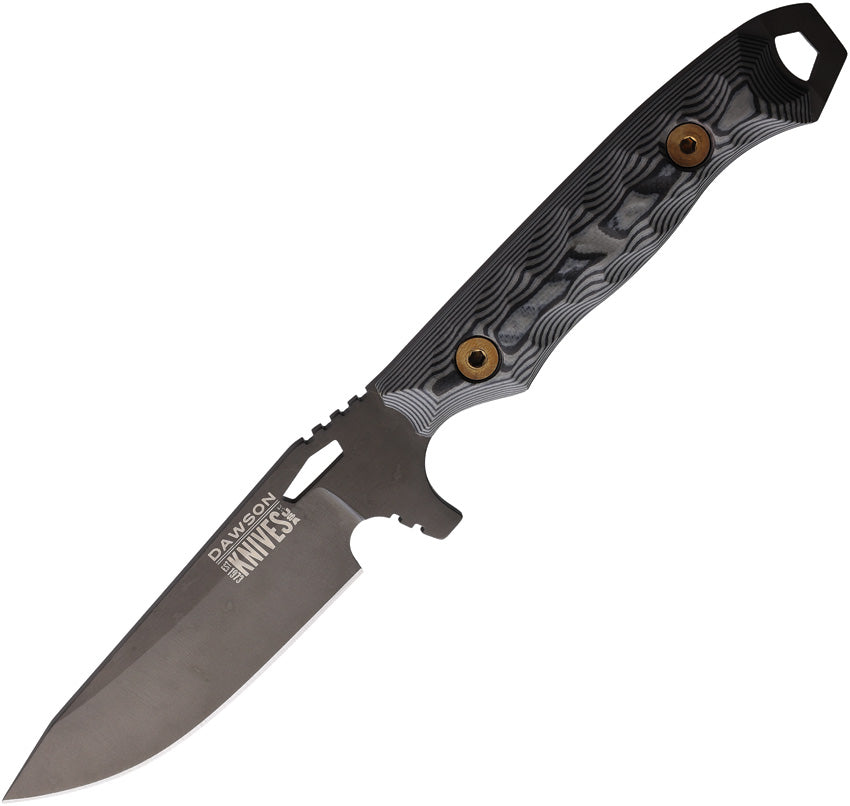 Dawson Knife Outcast Black & Gray Magnacut Fixed Blade Knife | Shop AK ...
