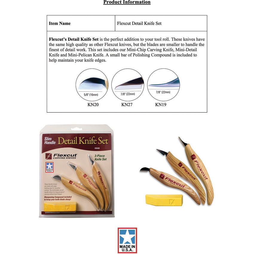 Flexcut Slim Handle Detail Knife Set | Get Yours at Ak Now! – Atlantic ...