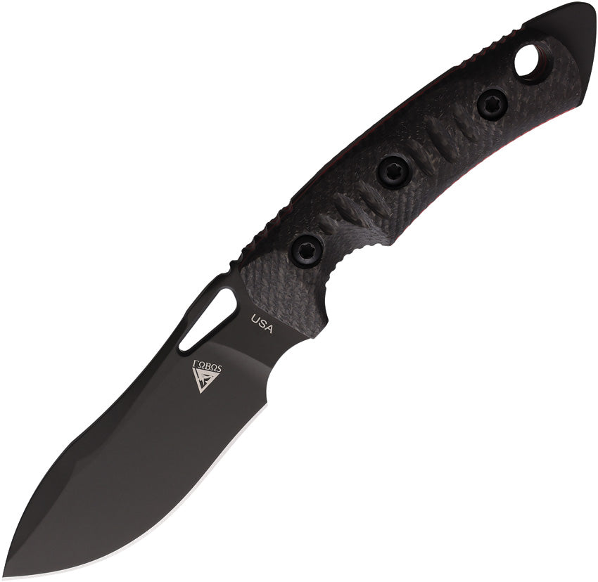 Fobos Knives Tier 1 Mini Carbon Fiber CPM-154 Steel Fixed Blade Knife ...