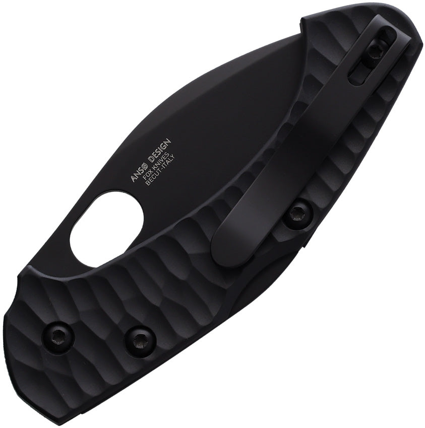 Fox Anso Zero 2.0 Desert Warrior Black Becut Steel Lockback Knife ...