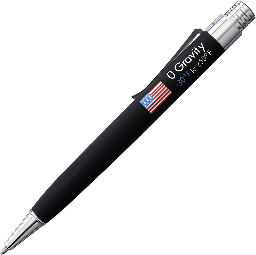 Fisher Space Pen Black Zero Gravity Black & Chrome 5.5" Writing Pen 64 ...