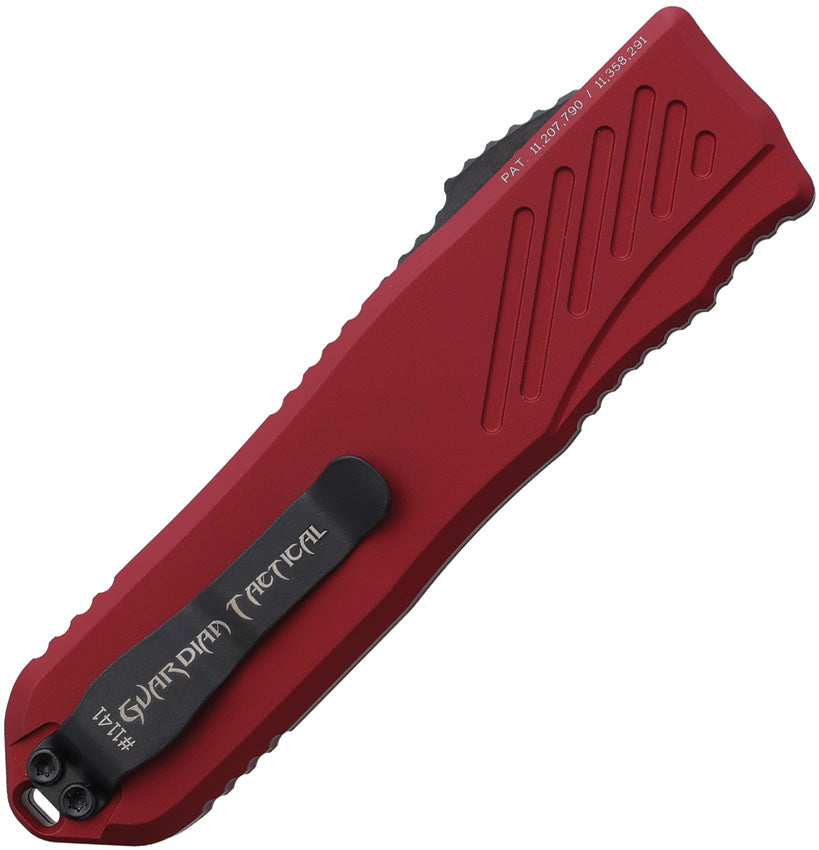 Guardian Tactical Recon 035 OTF Red Automatic Knife | Premium Auto ...