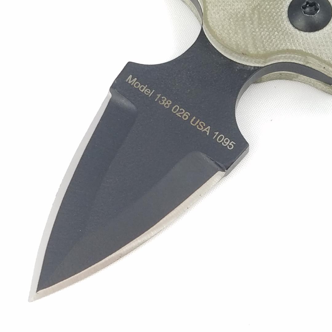 Jason Perry Blade Works Model 138 Little Alien OD Green G10 Push Dagge ...