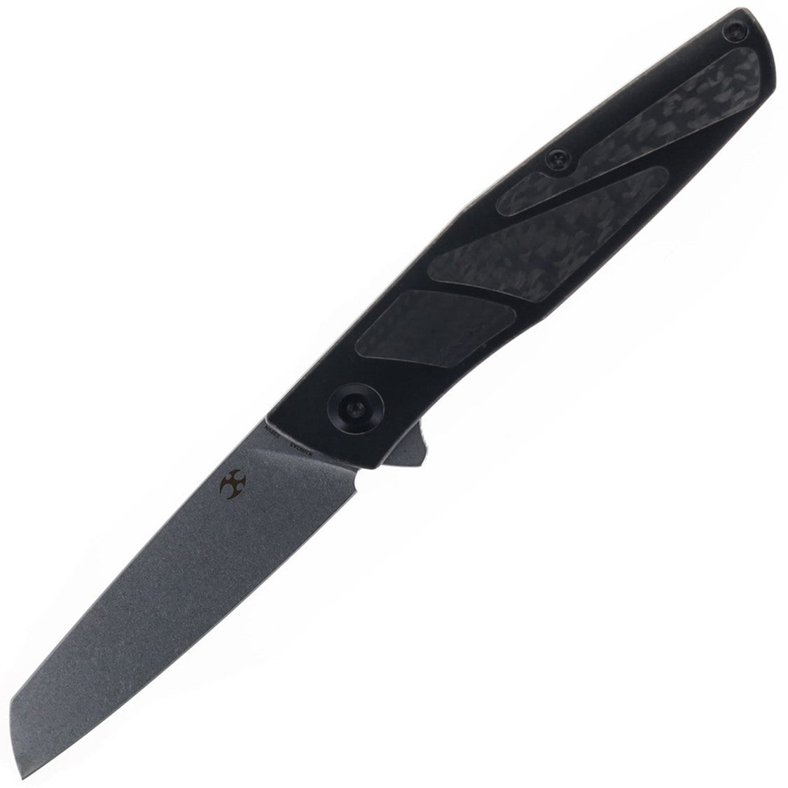 Kansept Knives Cru Framelock Black Titanium & Carbon Fiber Folding S35 ...