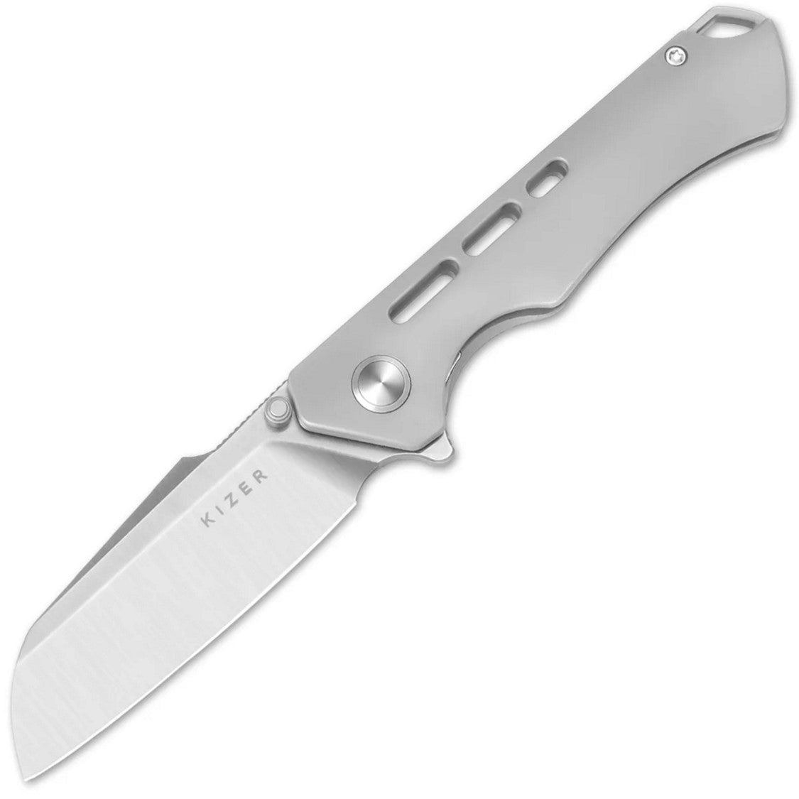 Kizer Grey Titanium Crest S35Vn Folding Knife | Premium EDC Folding ...