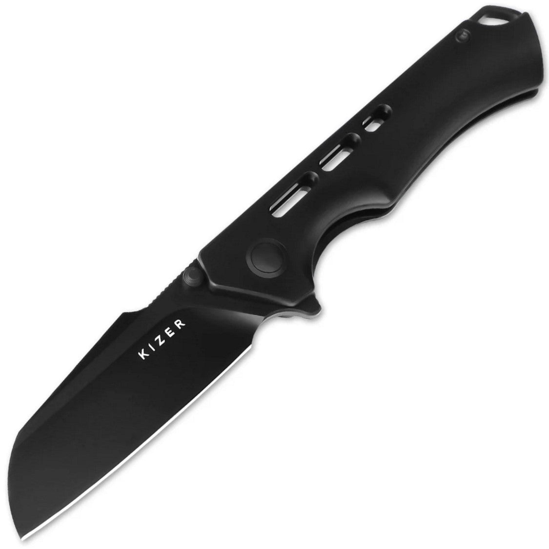 Kizer Black Titanium Crest S35Vn Folding Knife | Premium EDC Folding ...