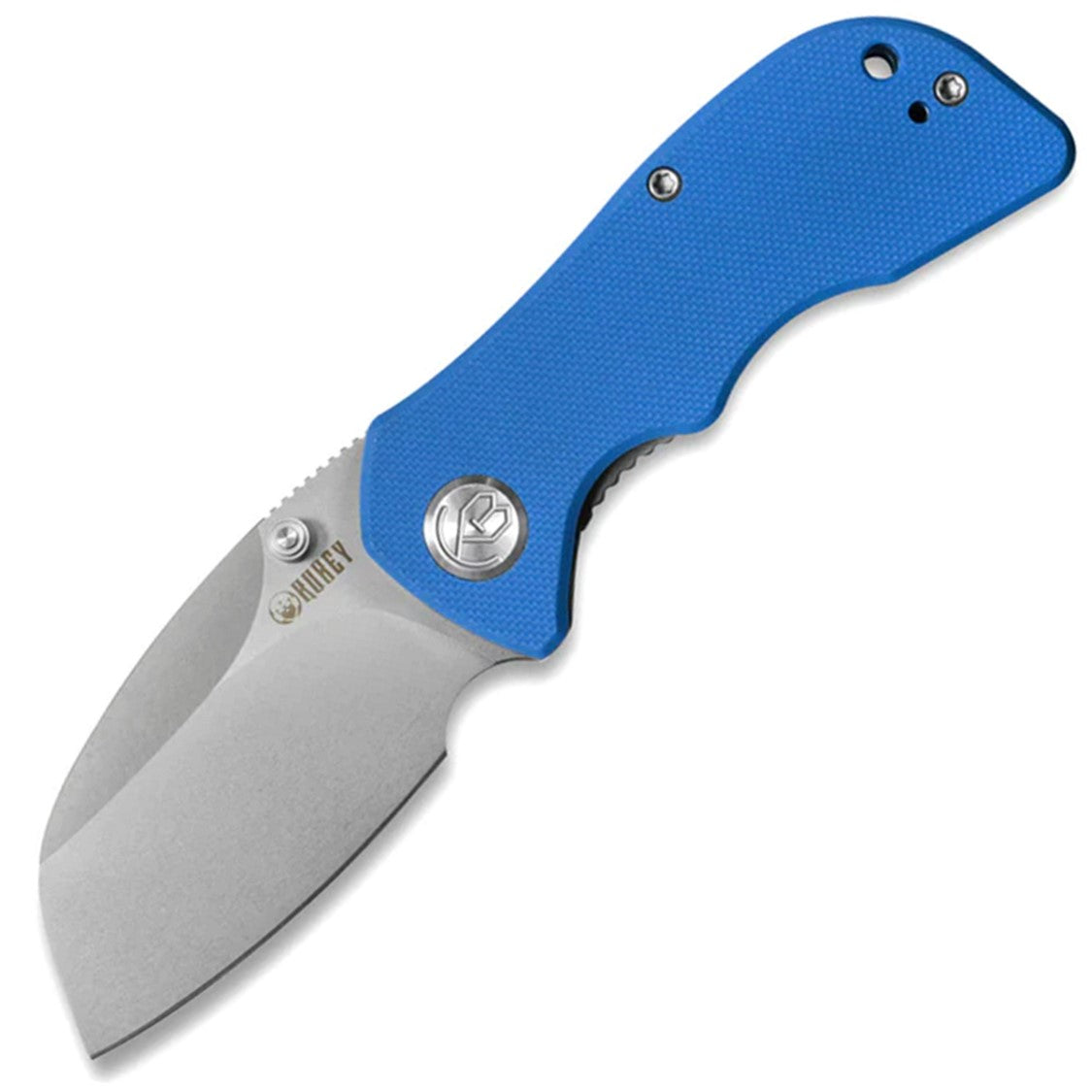Kubey Karaji Linerlock Blue G10 Folding D2 Steel Sheepsfoot Pocket Kni ...