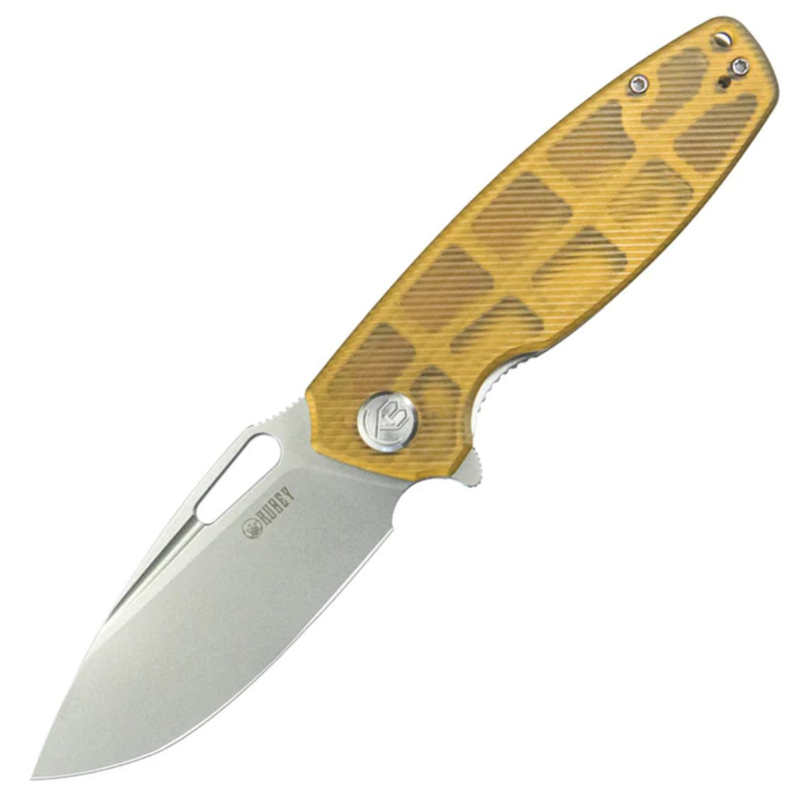 Kubey Tityus Linerlock Ultem Folding D2 Steel Drop Point Pocket Knife ...