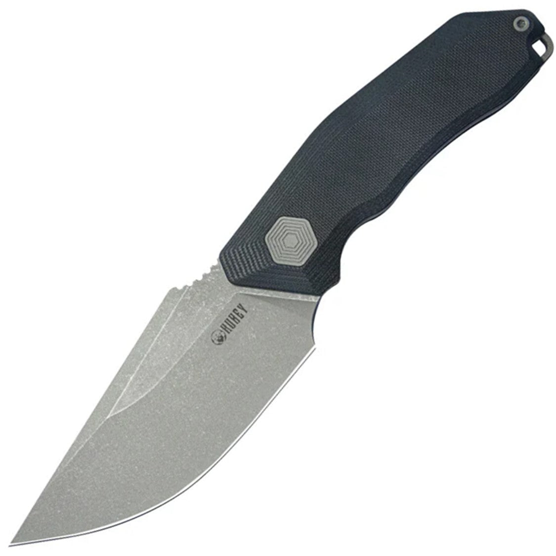Kubey Basilisk Fixed Blade Black: Premium Quality at Atlantic Knife ...