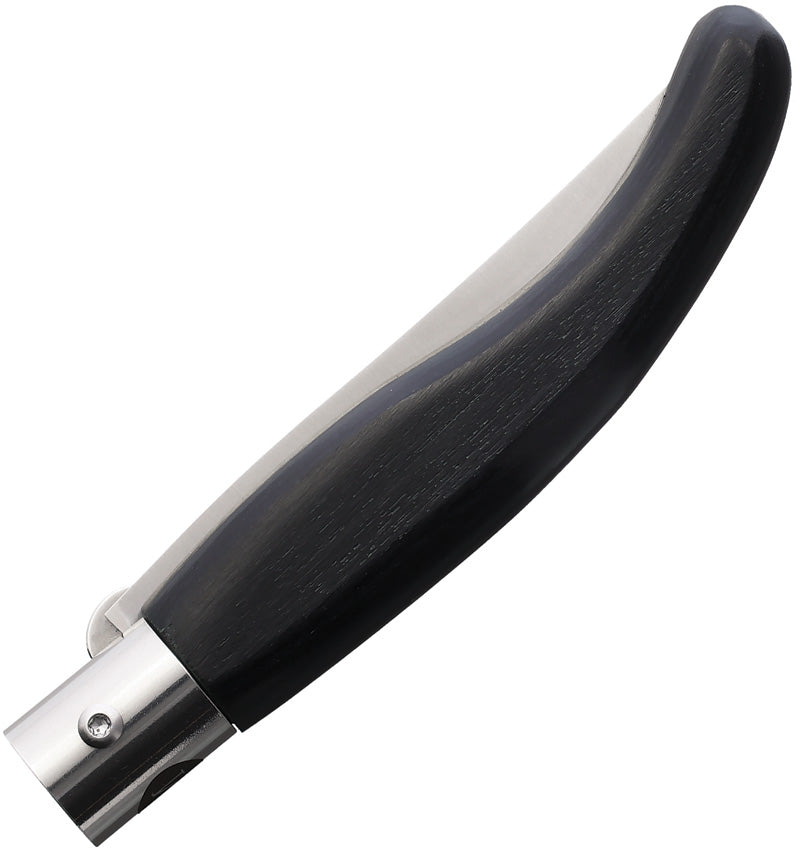MAIN Knives Spanish Linerlock Black Wood Folding Stainless Pocket Knif ...