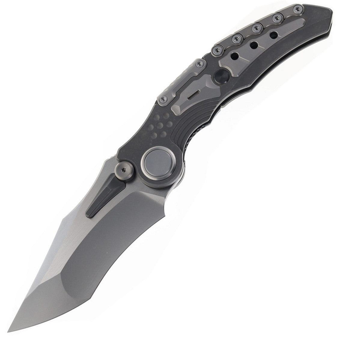 Maxace Hydra Framelock Stonewash Titanium Folding MagnaCut Pocket Knif ...