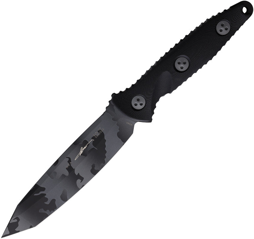 Microtech Signature Series Socom Alpha Black G10 Camo Fixed Blade Knif ...