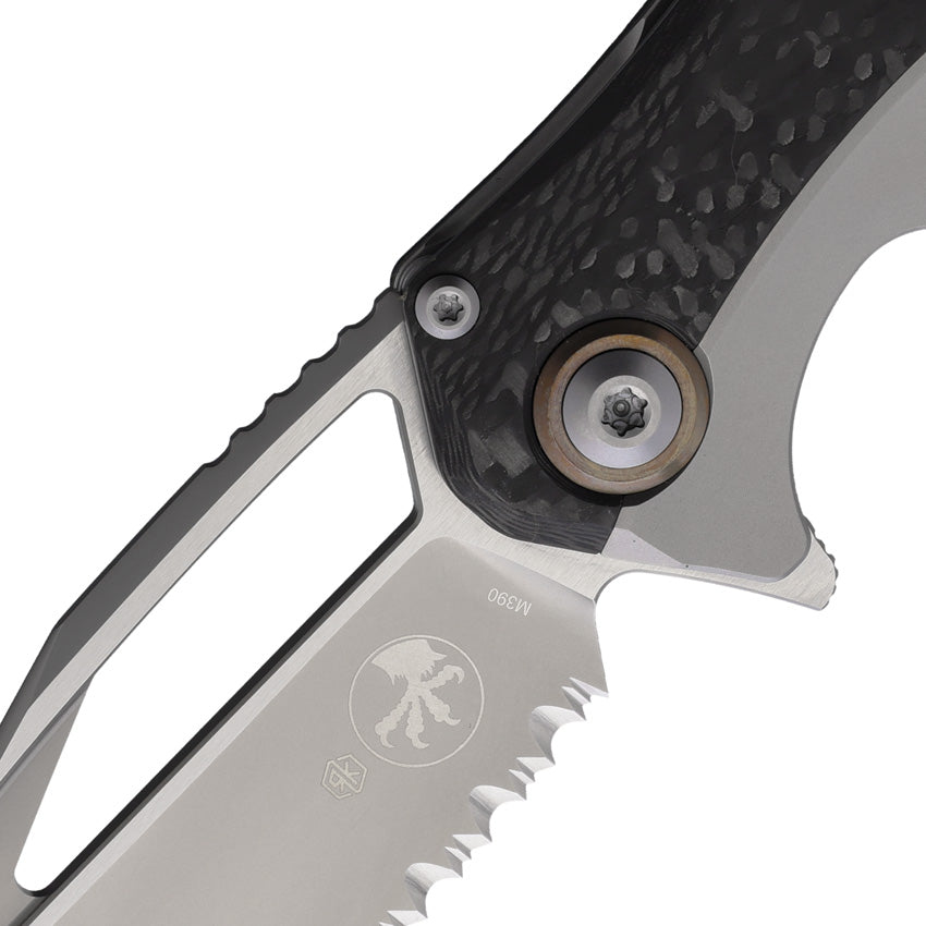 Microtech Matrix Framelock Titanium & Carbon Fiber Folding M390 Partia ...