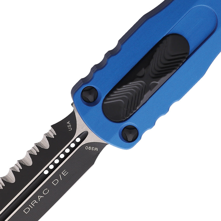 Microtech Dirac D/E OTF Blue Automatic Knife | Superior American Made ...