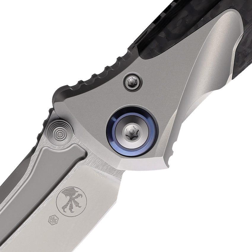 Microtech Socom Bravo Mini Framelock Titanium & Carbon Fiber Folding M ...