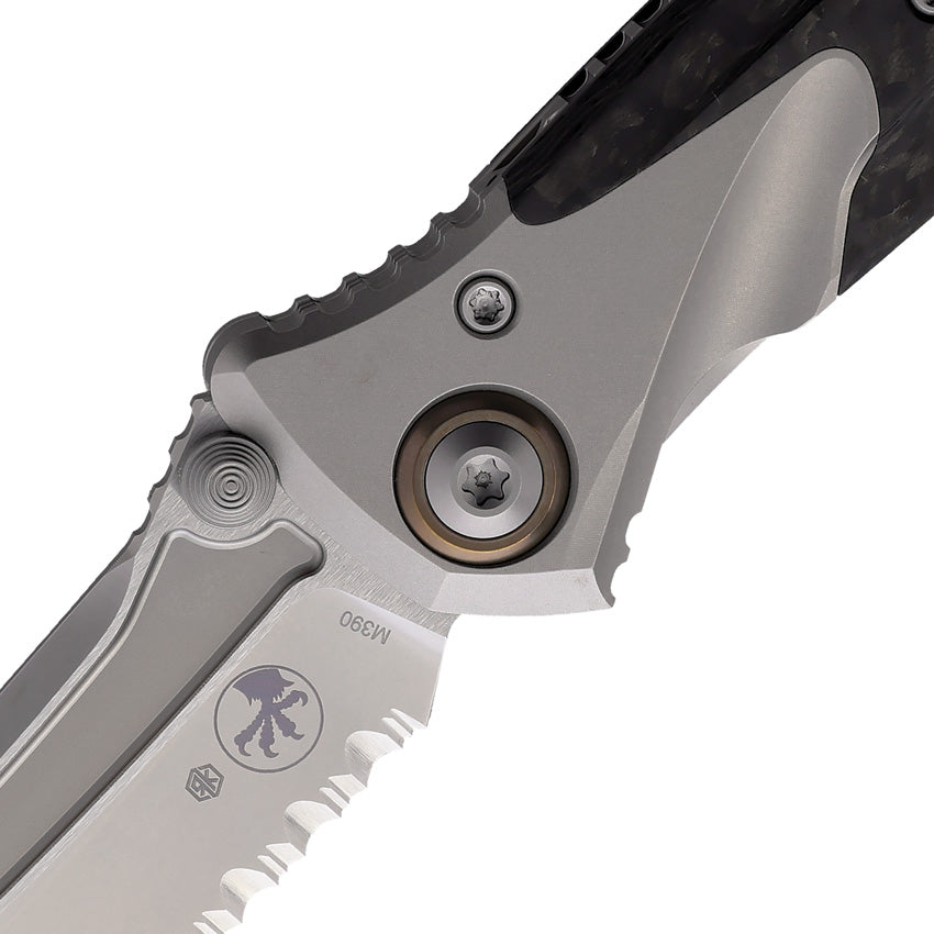 Microtech Socom Bravo Mini Framelock Titanium & Carbon Fiber Folding S ...