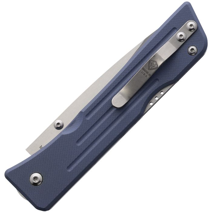 1881 Knifeworks Route 66 Lockback Denim Blue G10 Folding S45VN Drop Pt ...