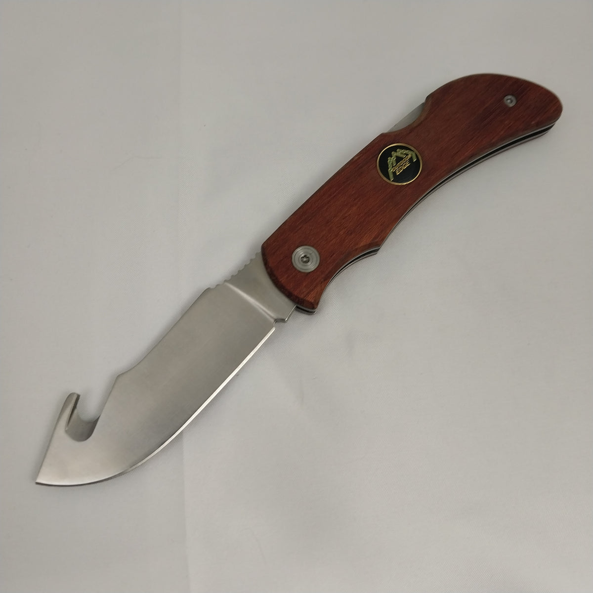 Outdoor Edge Pocket Hook Lockback Wood Folding Stainless Pocket Knife ...
