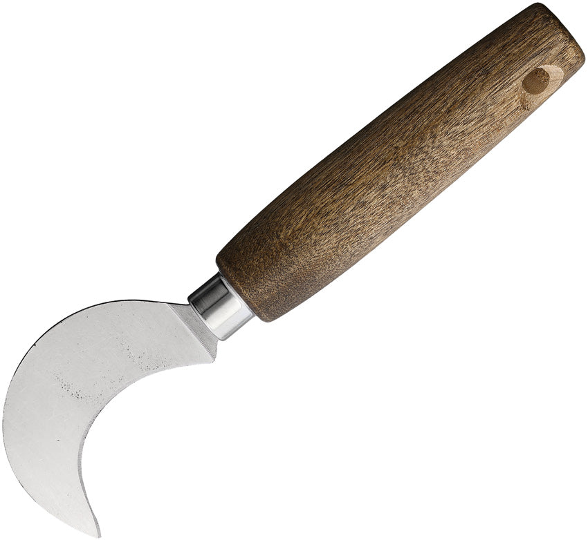 Old Hickory Grape Hook Brown Wood Stainless 6.5" Fixed Blade Knife 517 ...